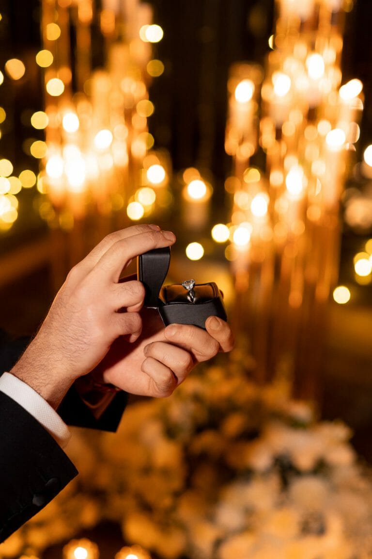 Dazzling Winter-white Peninsula Hotel Paris Proposal